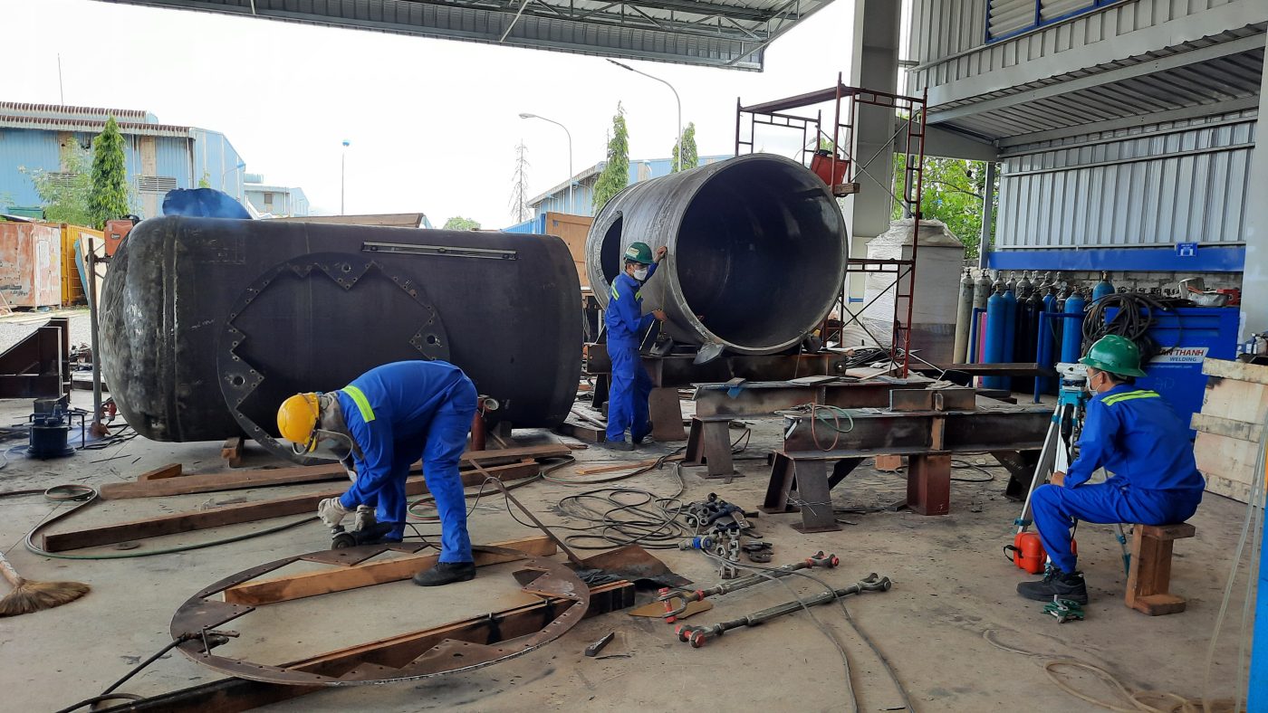 Gia công chế tạo bồn Inlet Separator _ ASME U2 Stamp – Công Ty Cổ Phần ...